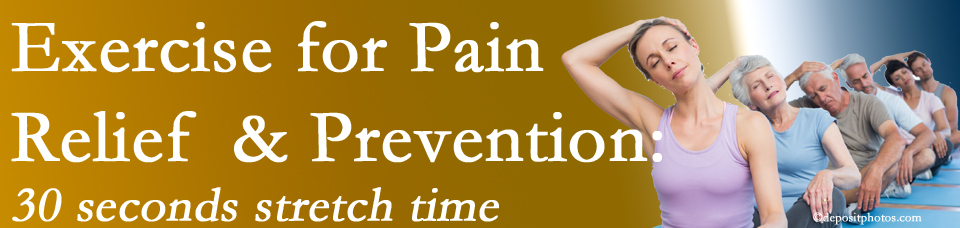 Exercise for Pain Relief and Prevention: 30 seconds Stretch | Aaron ...